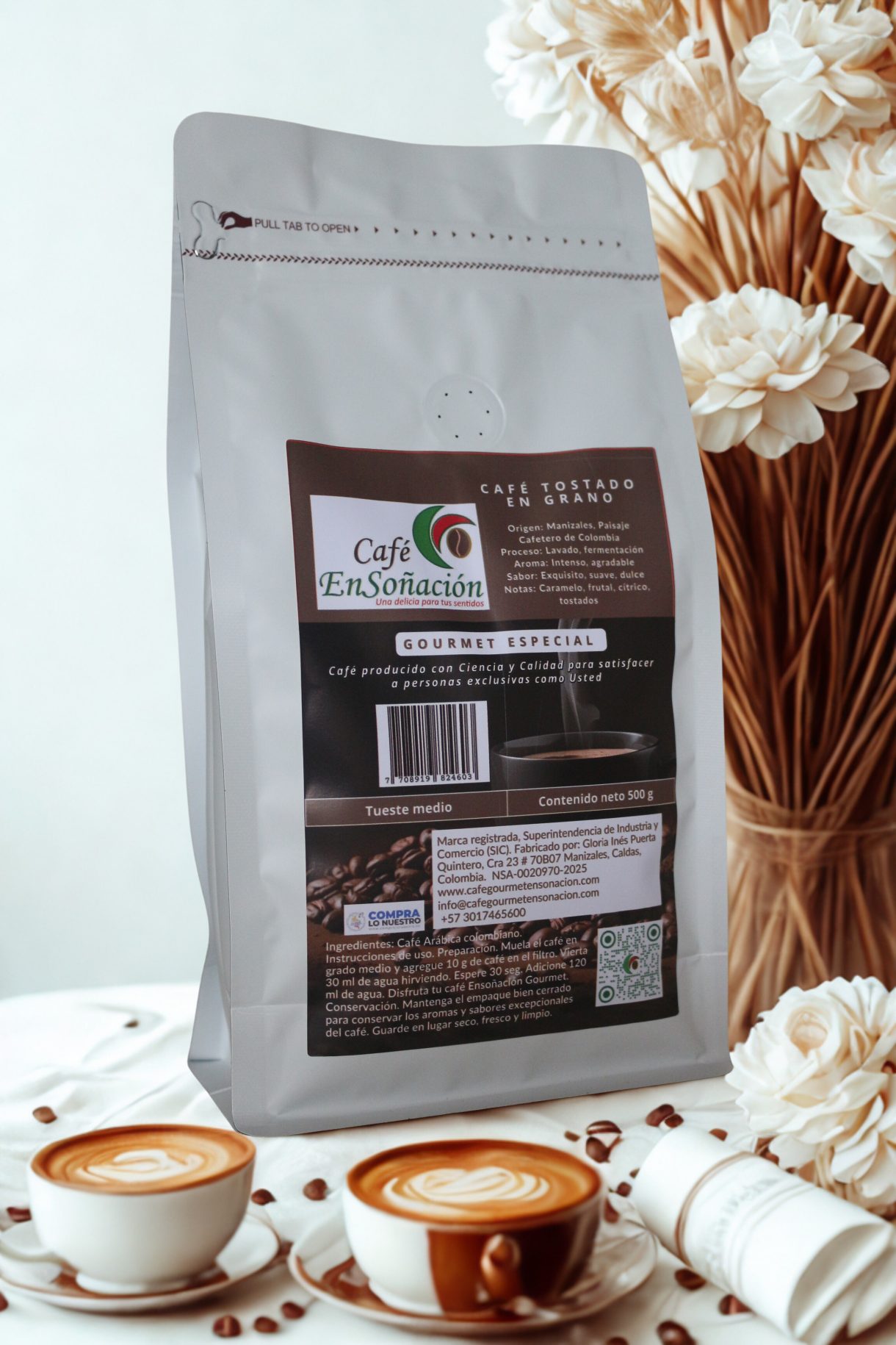 Café Ensoñación Gourmet tostado en grano 500g - Café Gourmet Ensoñación